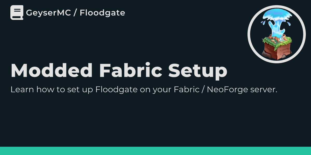 Modded Fabric Setup | GeyserMC